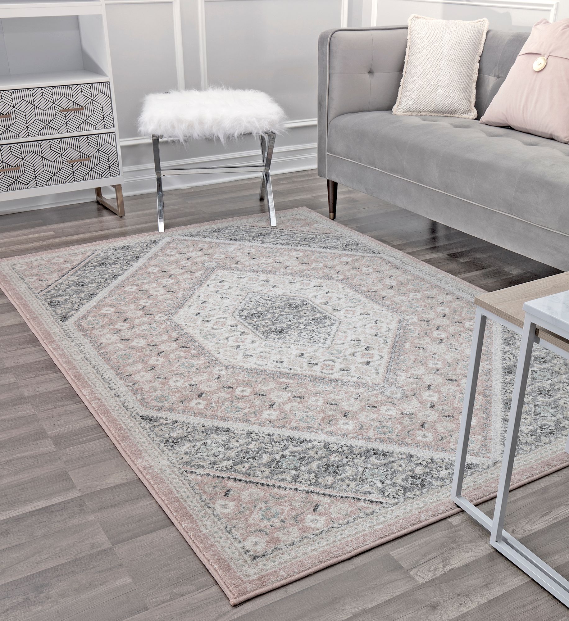 Hailey HY30B Quartz Rose - Rugs America